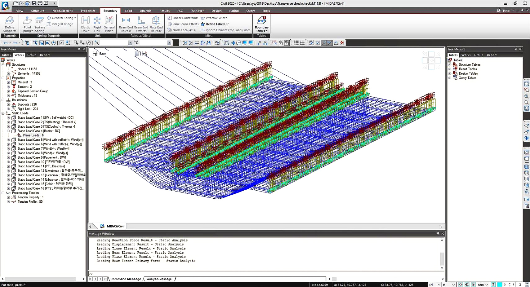 Transverse Analysis of PSC Box Girder in Cable-Stayed Bridge